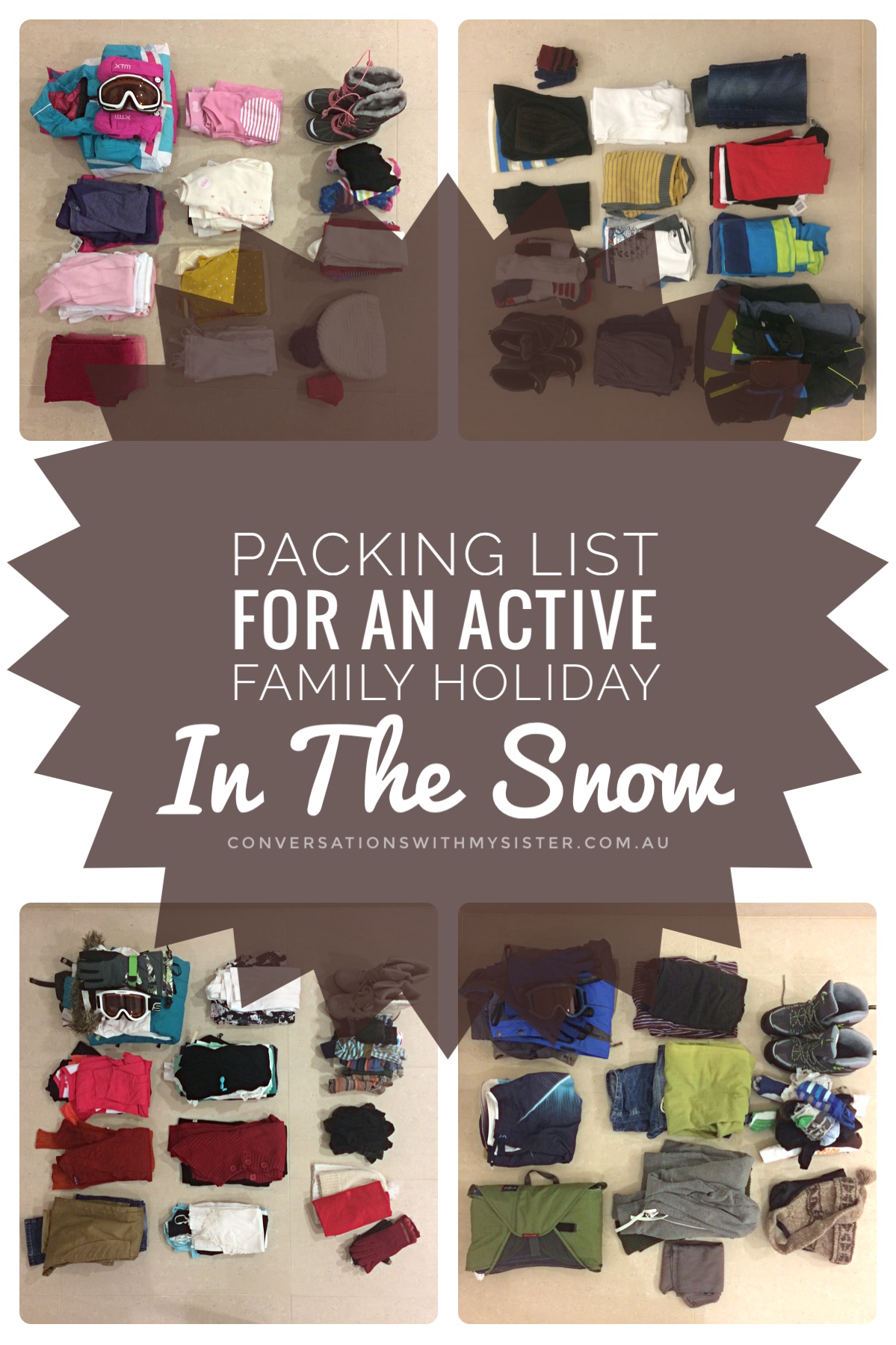 Packing List - For An Active Family Holiday in the Snow